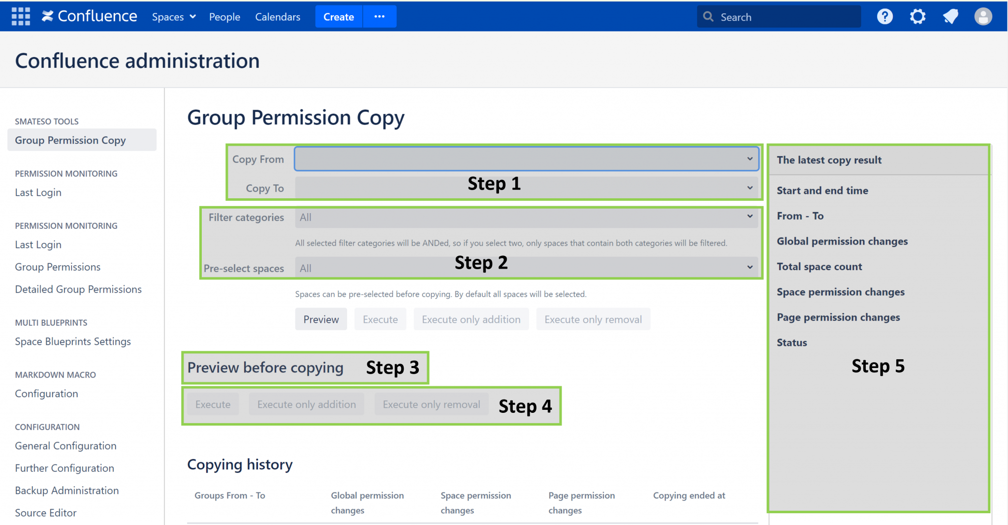 Group Permission Copy for Confluence – Smateso GmbH